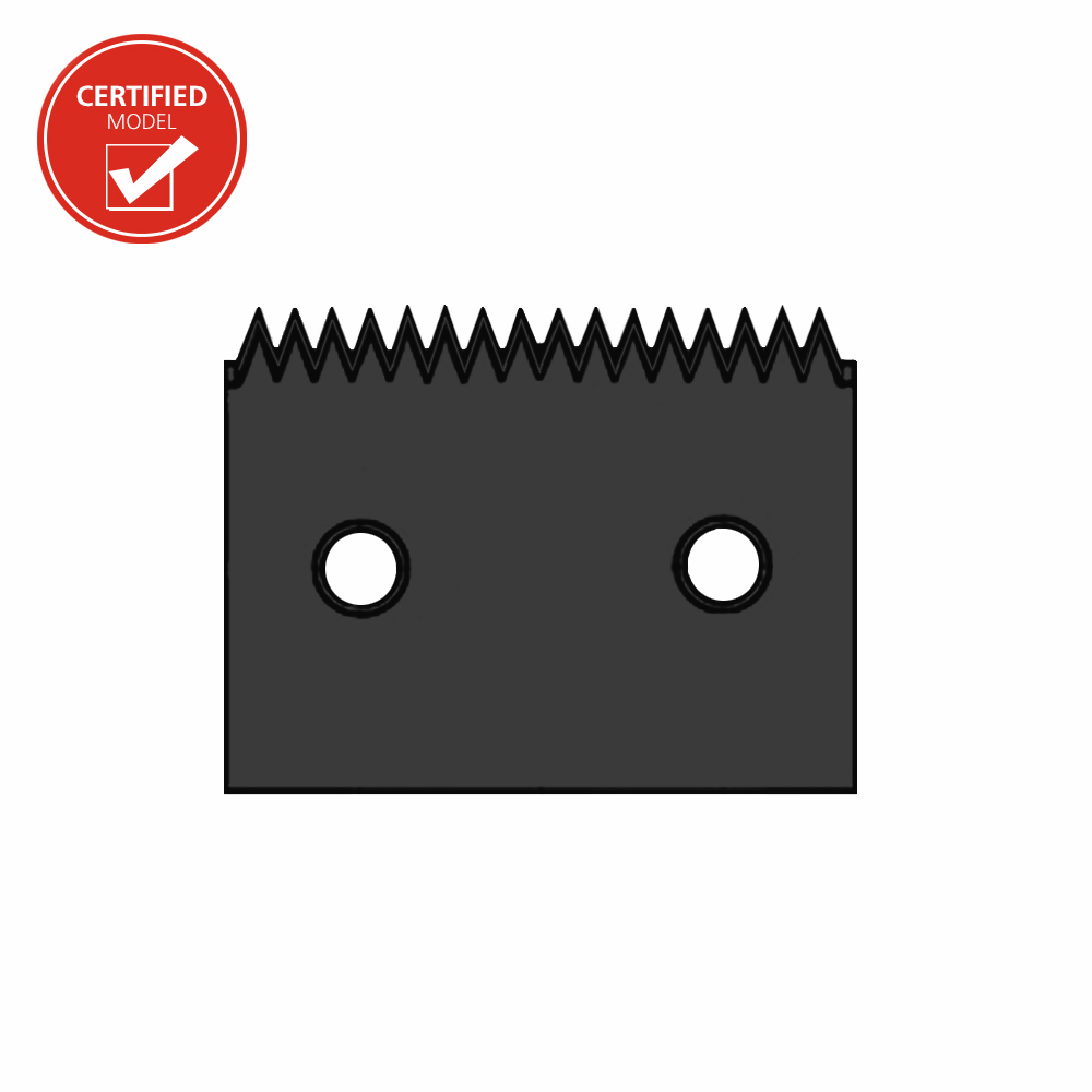 Coarse Blade, 2mm 6 Teeth w/Cert