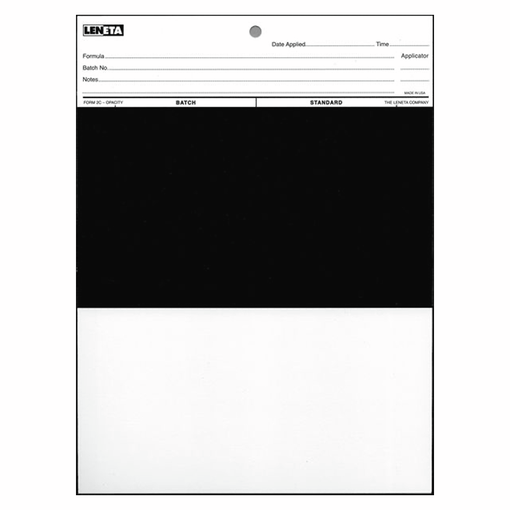 Leneta 2C Opacity Chart