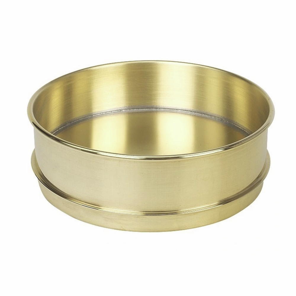 8” Brass Full Height Sieve Pan, Rim